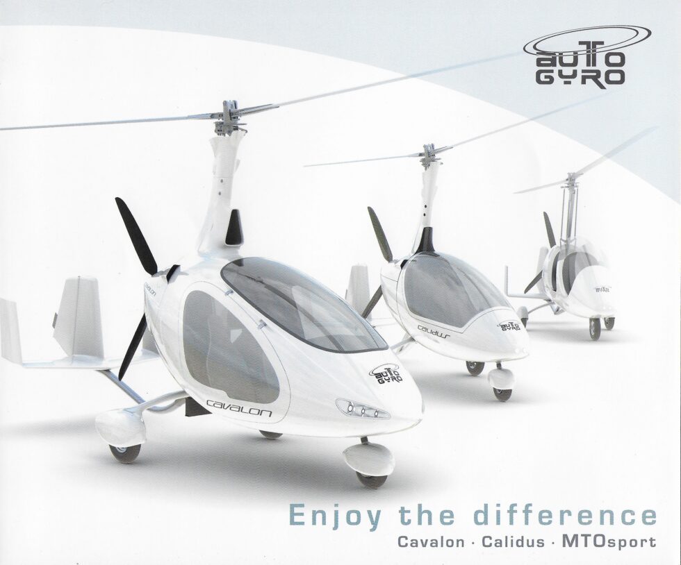 The Cavalon with amphibious floats - Auto-Gyro Australia